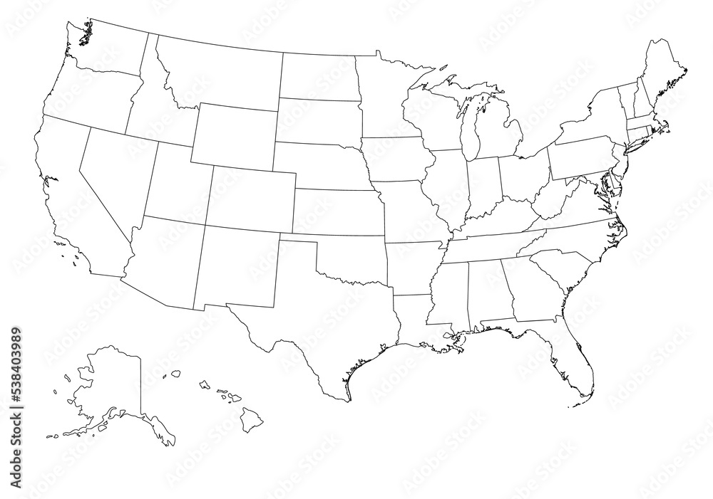 Usa Outline Png