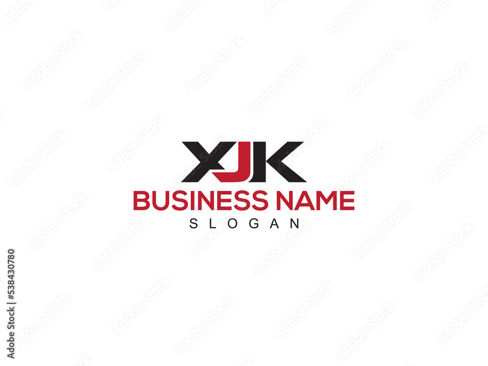 Initial Colorful Letter XJK x j k Logo Icon Vector Art For Business ...