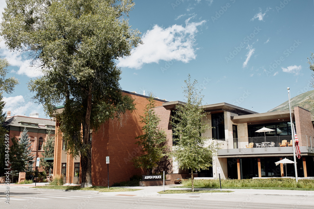 Aspen, Colorado - September 16th, 2022: Exterior of Aspen Police ...