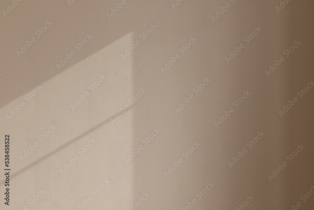 Natural shadow overlay on beige wallpaper inside the room, for overlay ...