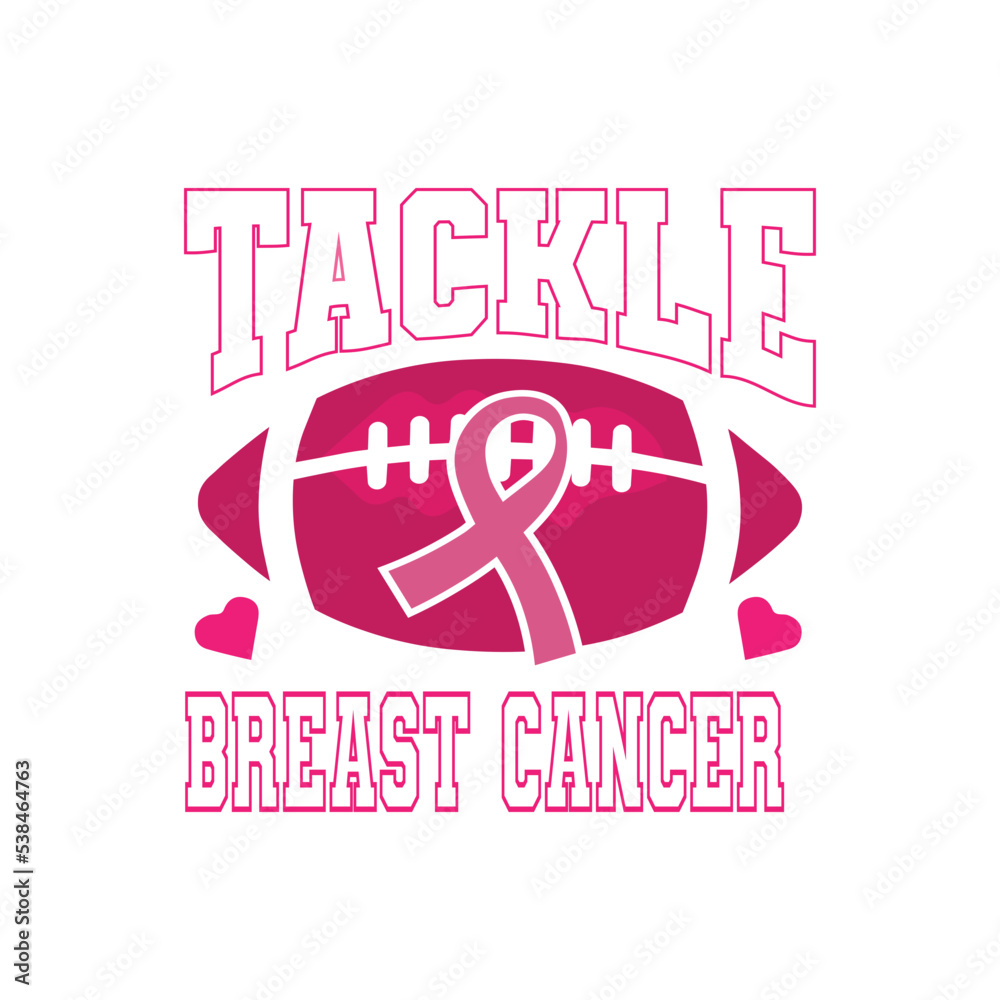 tackle breast cancer, cancer fight svg, football sport cancer svg png ...