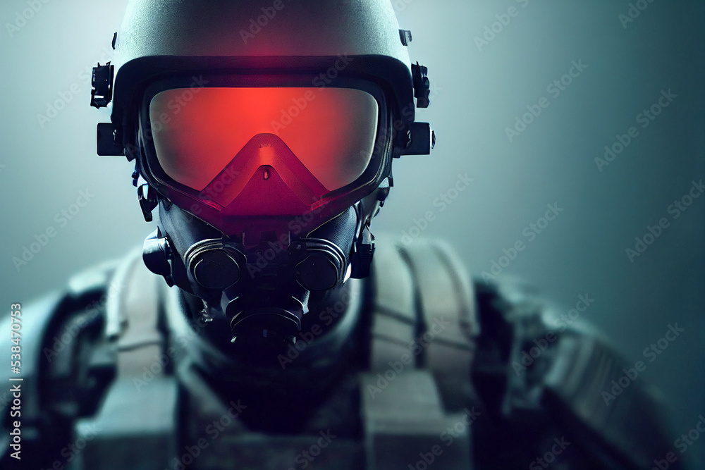 Elite special Operation military soldiers equipped with battle armor ...