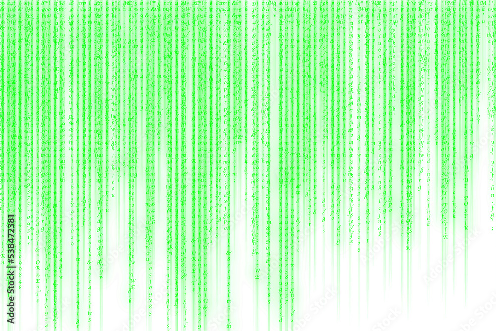 Digital green binary code matrix overlay background Stock Illustration | Adobe Stock