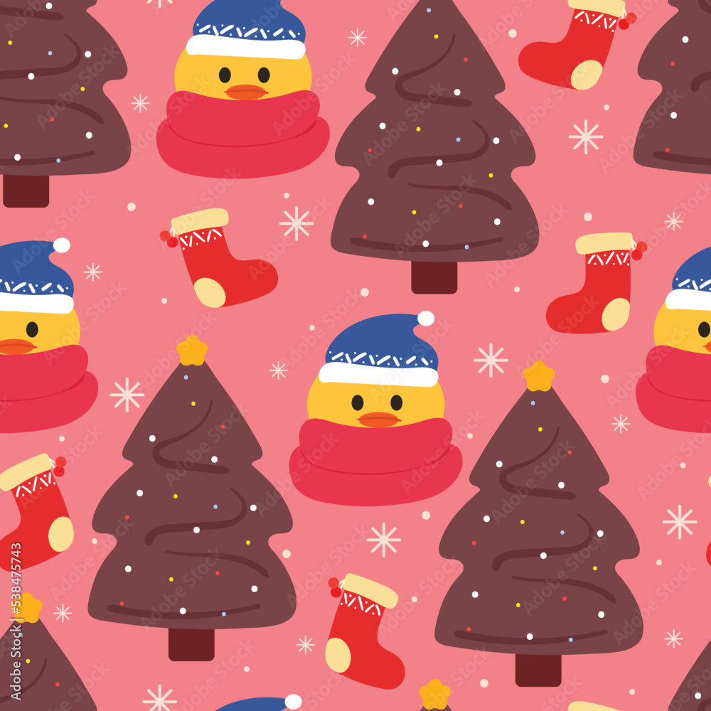 seamless pattern cartoon christmas. cute christmas wallpaper for ...