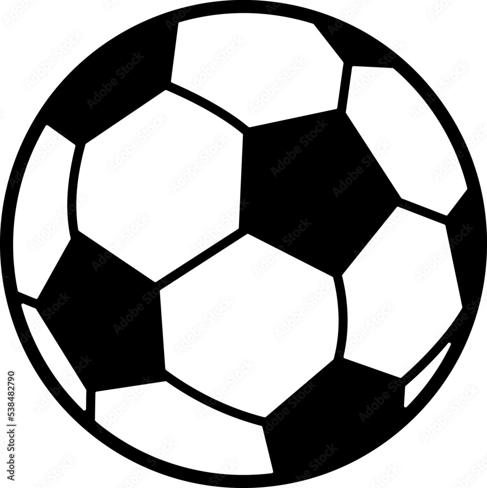 soccer ball icon vector symbol template on white background..eps Stock ...