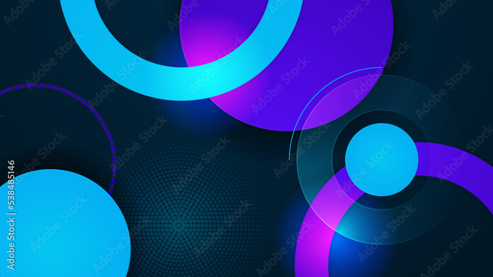 Blue pink and purple tech background with geometric structure. Clean ...