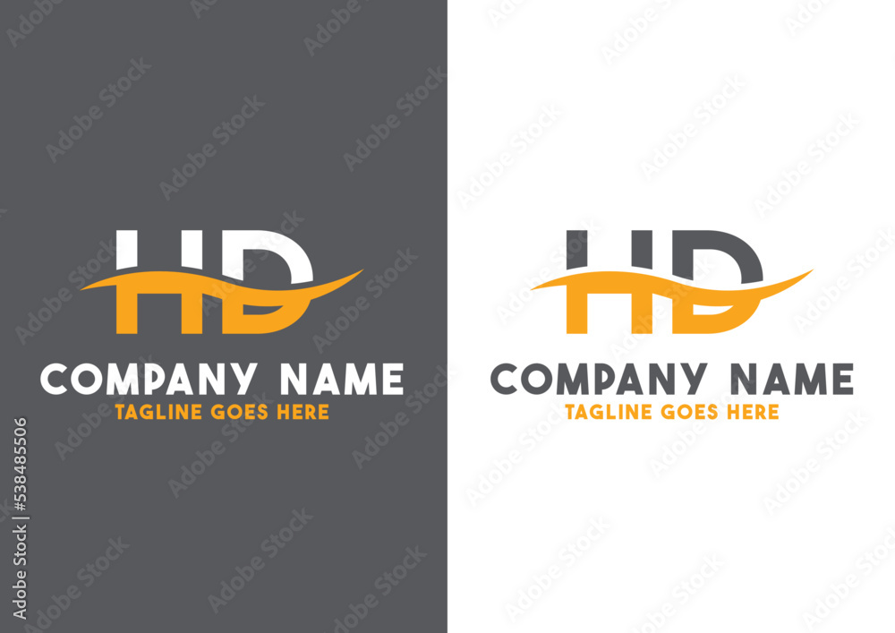 Letter HD logo design template, HD logo Stock Vector | Adobe Stock