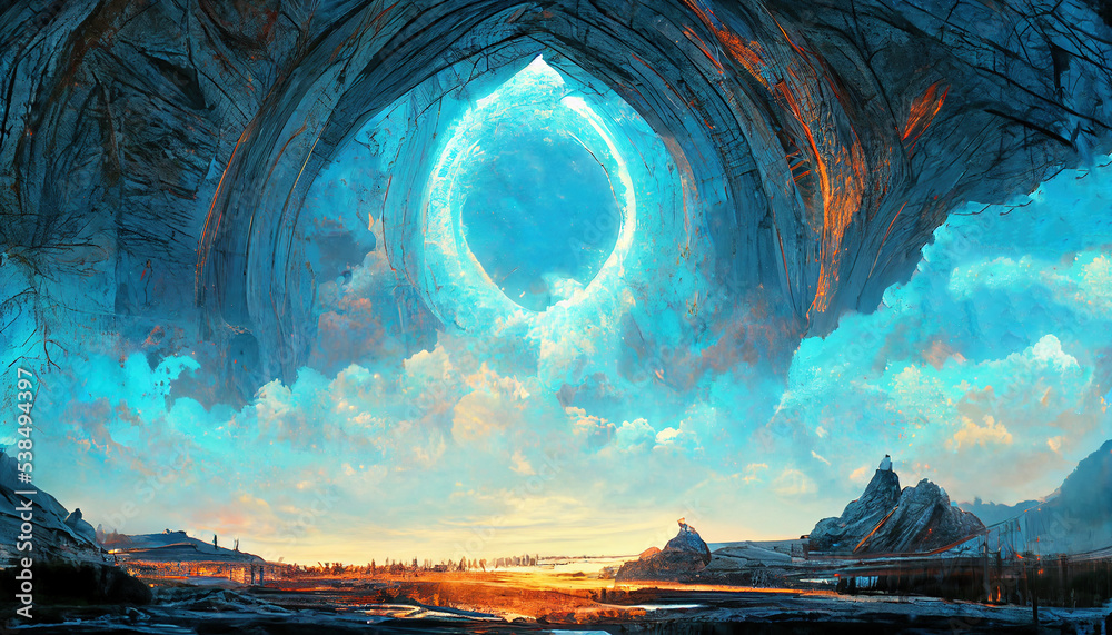 Alien Tech Relic. Outer Space World. Fantasy Theme Sci-Fi Futurism ...