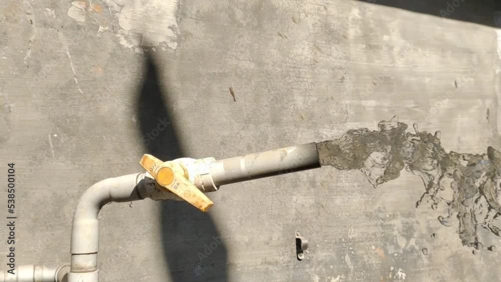 Plastic pipe pumping, gushing or discharge small manufacturing industry ...