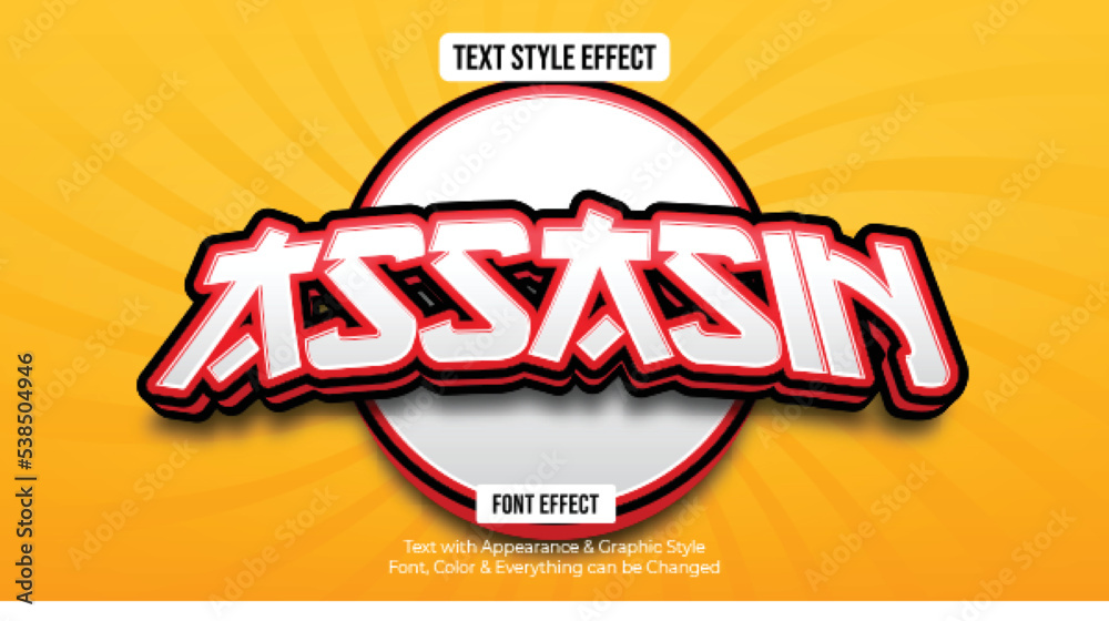 Gaming esport style text effect, Editable text effect Stock Vector ...