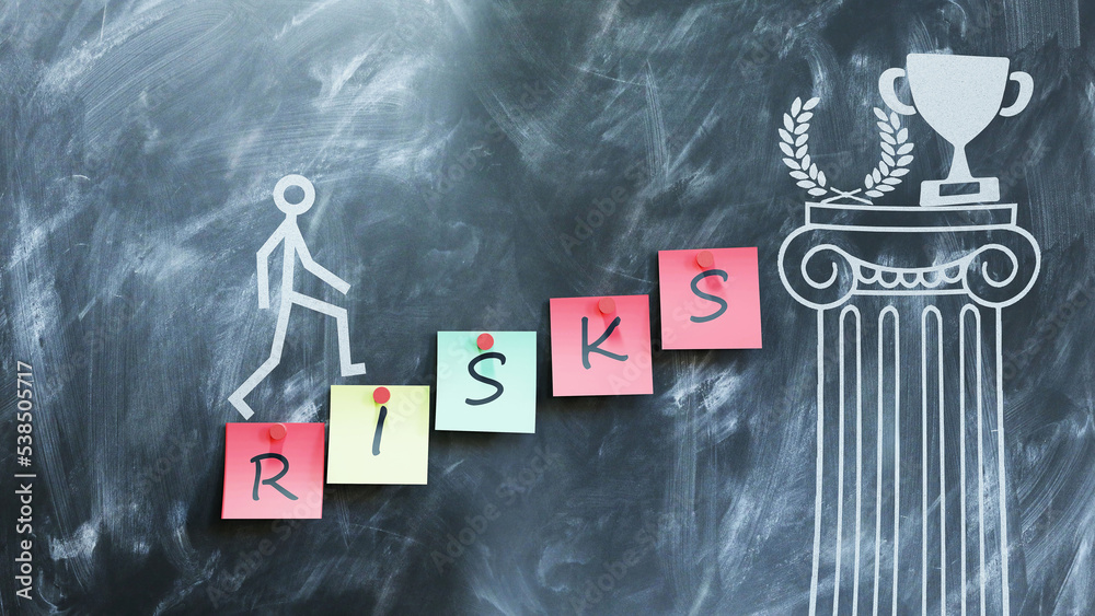 Risks make steps to success, wealth and prosperity in personal and ...