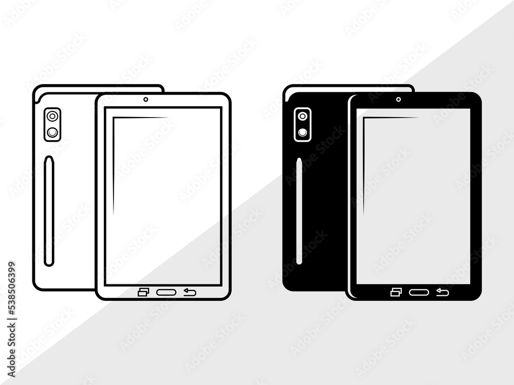 Tablet SVG, Tablet Silhouette, Ipad Svg, Ipad Icon Svg, Tablet Clipart ...