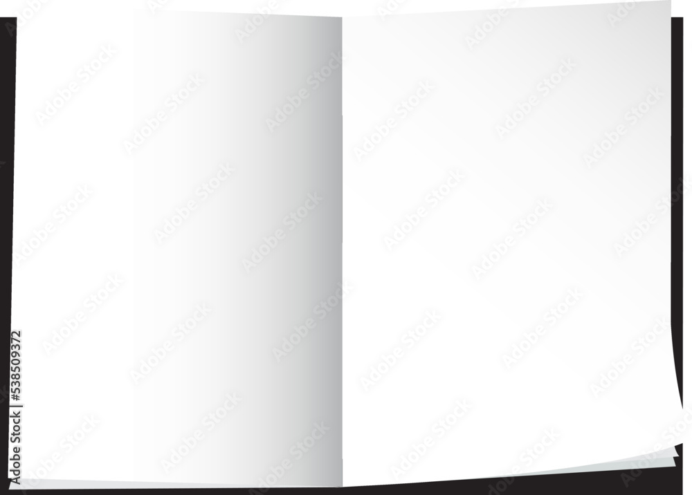 Blank Book Spine Black