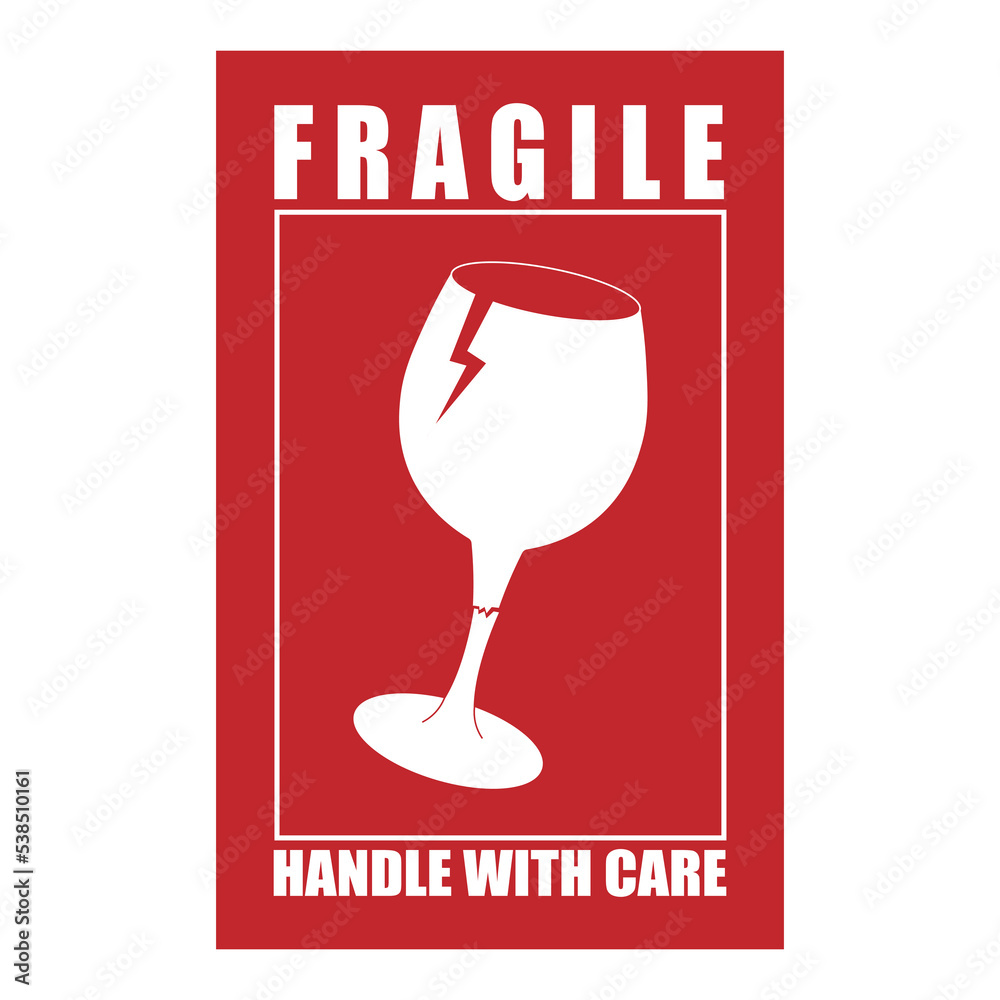 Sticker label isolated vector design of square rectangle fragile easy ... Sticker label isolated vector design of square rectangle fragile easy ...