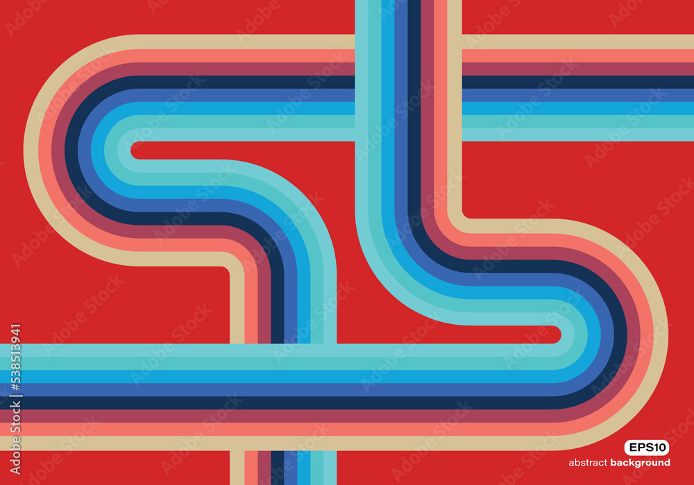 road lane patter with curve and straight urban development theme for ...