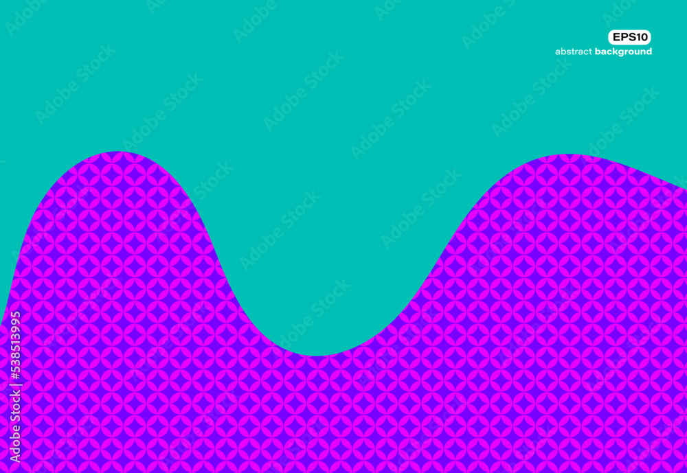 ocean wave abstrat theme with violet line grid background for ...