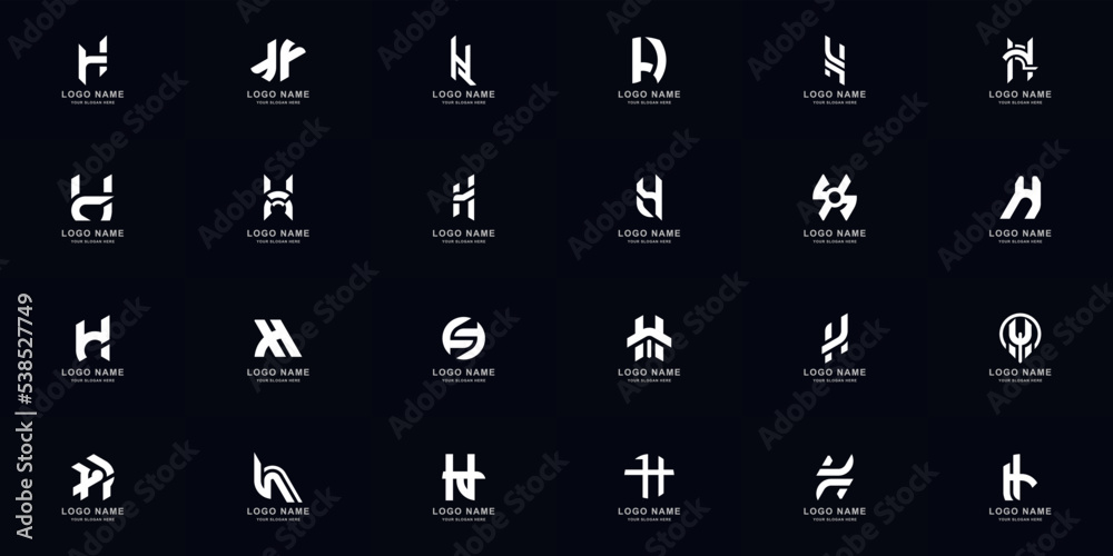 H Monogram Designs