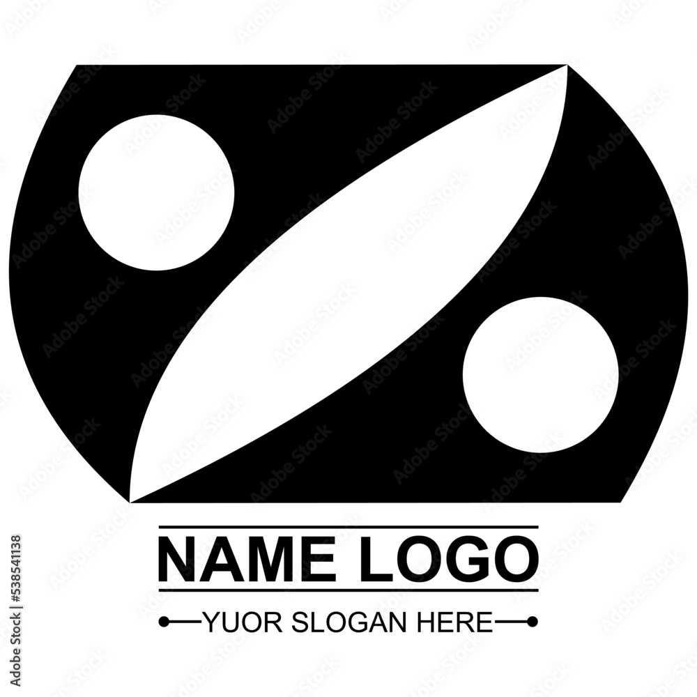 Simple Vector Logo Design, Isolated White Color, You Can Re-edit Stock ...