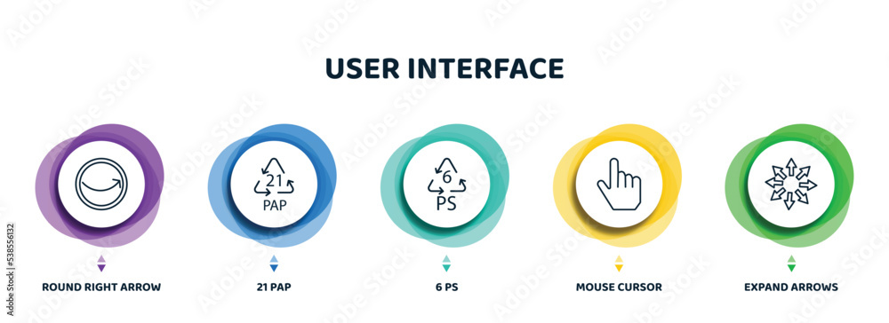 editable thin line icons with infographic template. infographic for ...