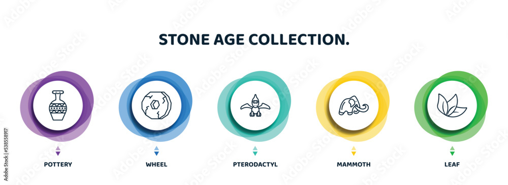 editable thin line icons with infographic template. infographic for ...