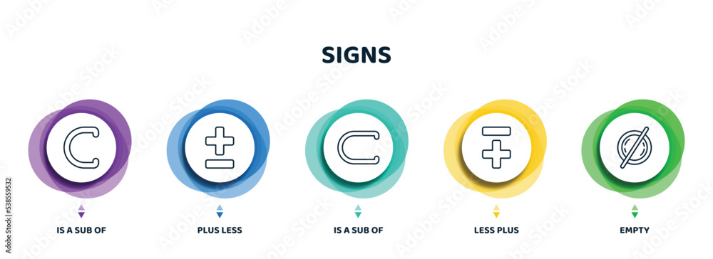 editable thin line icons with infographic template. infographic for ...