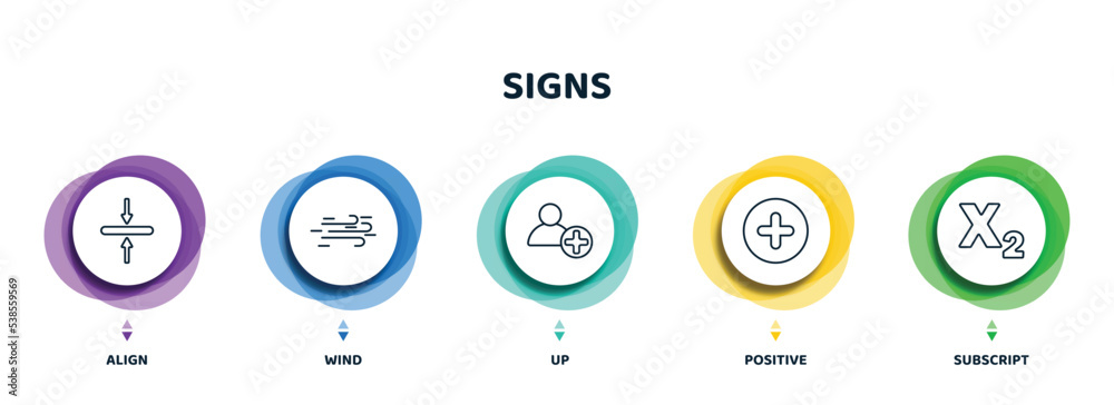 editable thin line icons with infographic template. infographic for ...