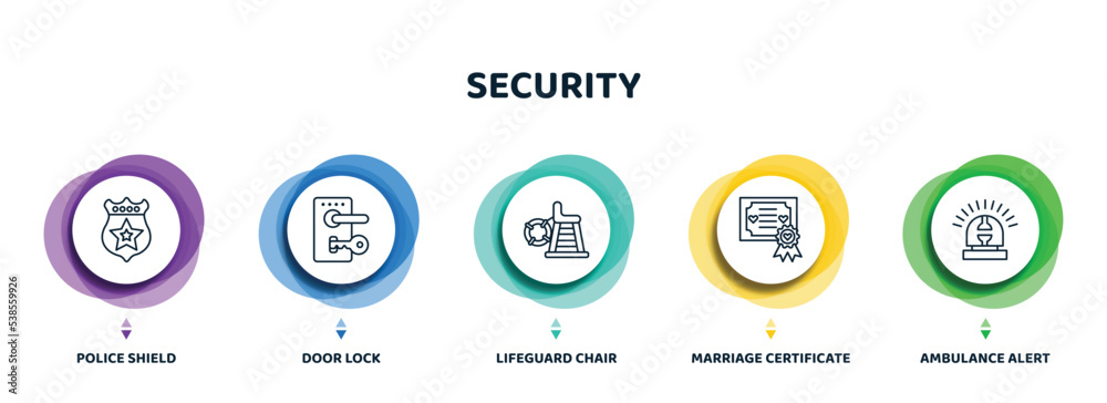 editable thin line icons with infographic template. infographic for ...