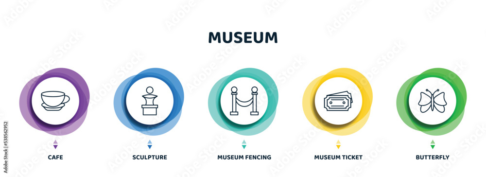 editable thin line icons with infographic template. infographic for ...