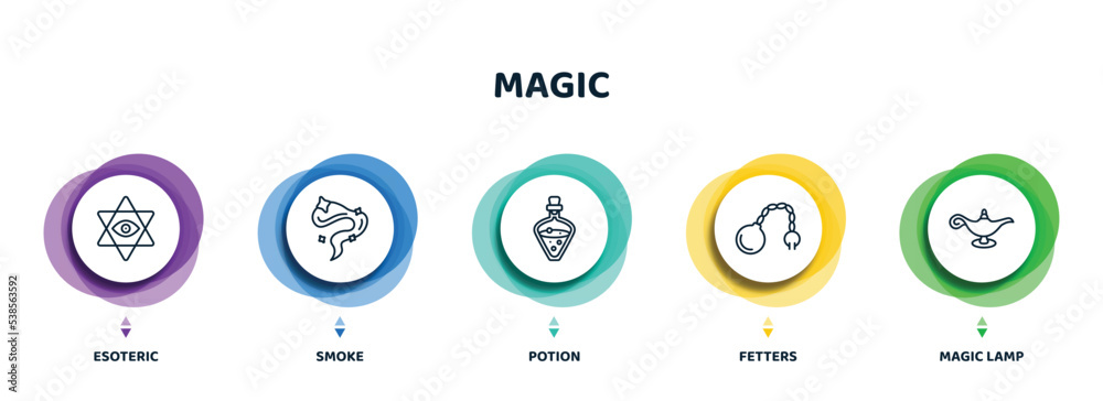 editable thin line icons with infographic template. infographic for ...