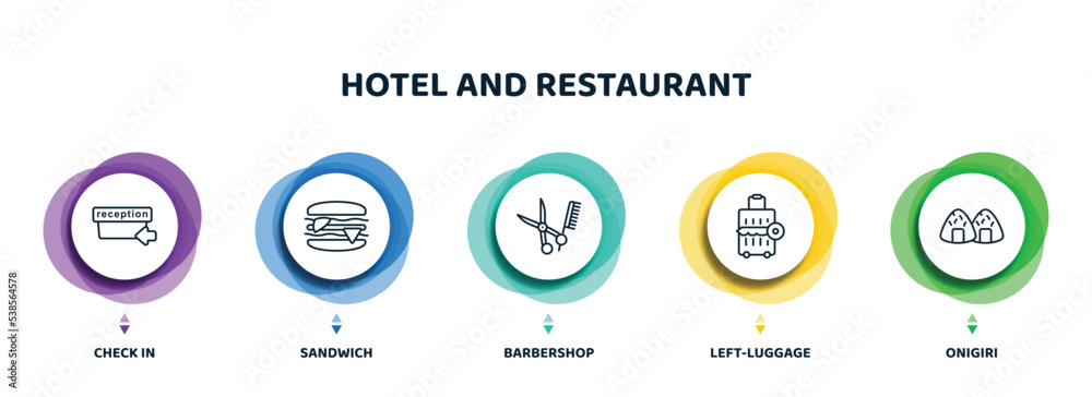 editable thin line icons with infographic template. infographic for ...