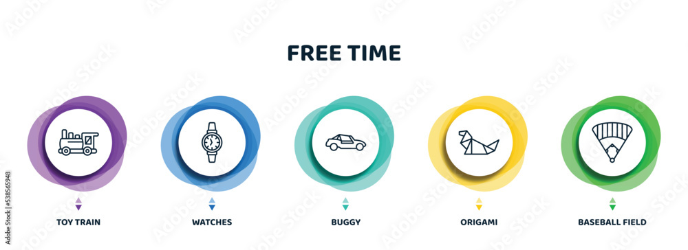 editable thin line icons with infographic template. infographic for ...