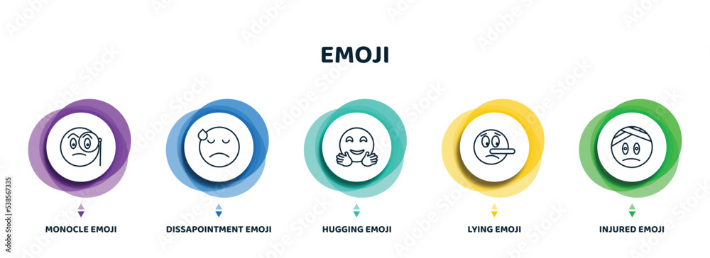 editable thin line icons with infographic template. infographic for ...