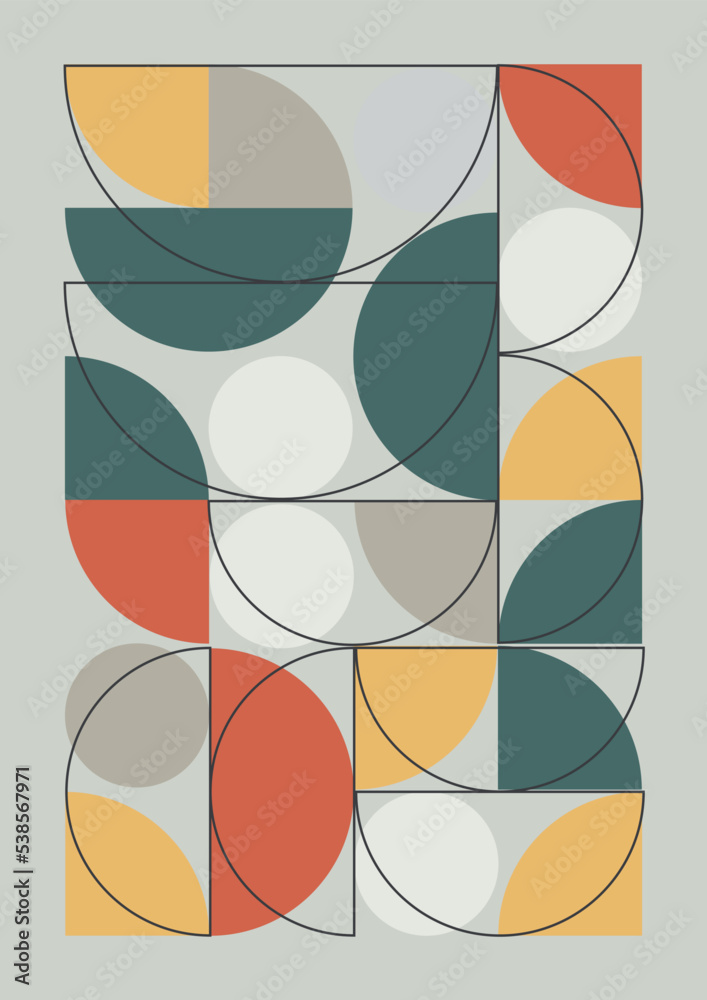 Retro Abstract Shapes and Posters. Easy to make great branding design ...