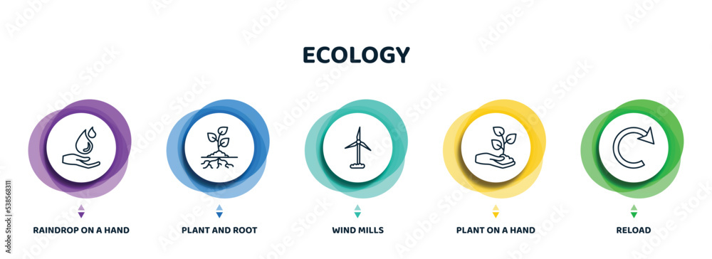 editable thin line icons with infographic template. infographic for ...