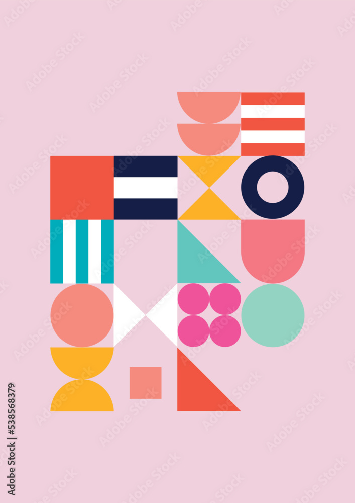 Retro Abstract Shapes and Posters. Easy to make great branding design ...