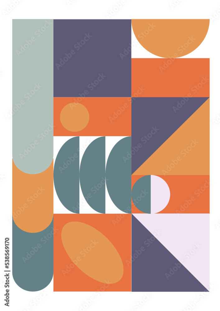 Retro Abstract Shapes and Posters. Easy to make great branding design ...