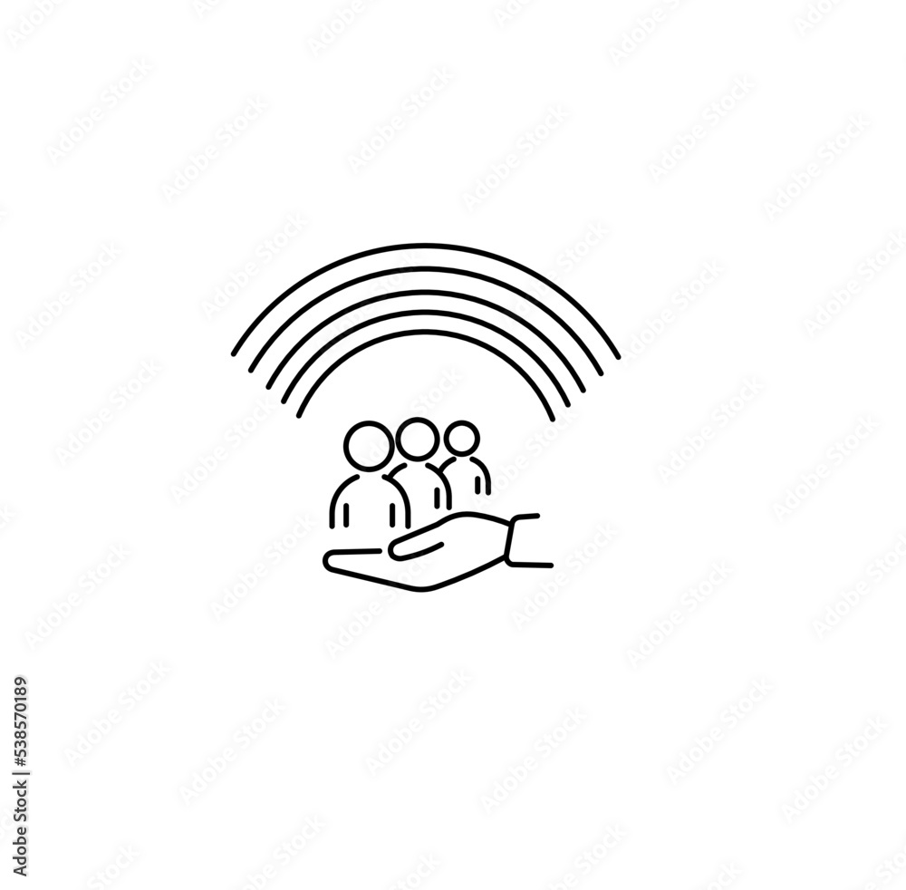 Inclusion and diversity concept. LGBTQ icons. Diverse hand holding ...