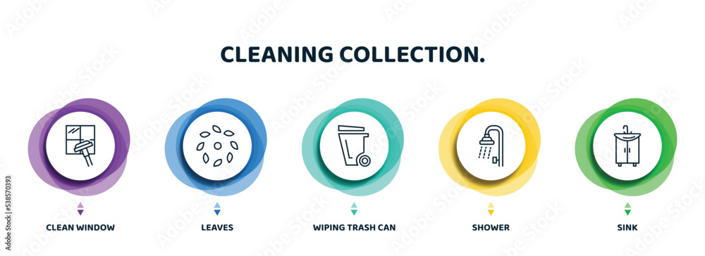 editable thin line icons with infographic template. infographic for ...