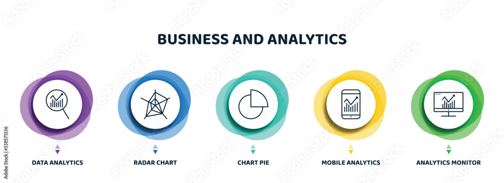 editable thin line icons with infographic template. infographic for ...