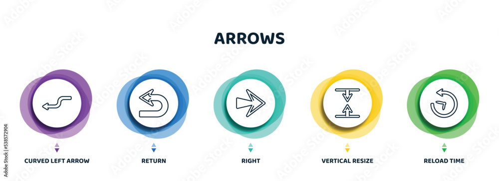 editable thin line icons with infographic template. infographic for ...