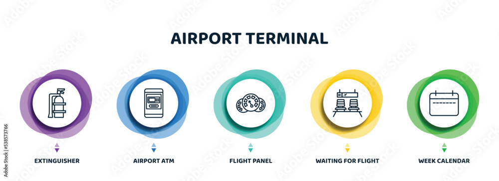 editable thin line icons with infographic template. infographic for ...