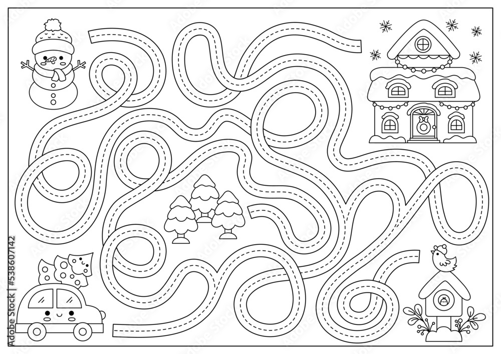 Car Maze Templates