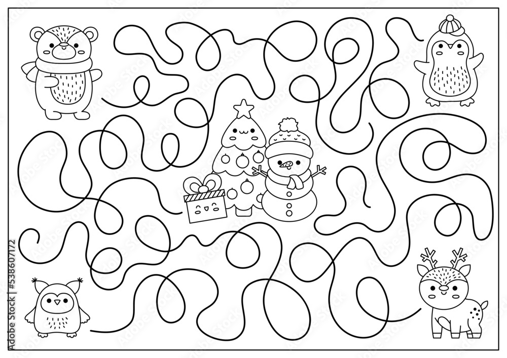 Preschool Holiday Coloring Pages