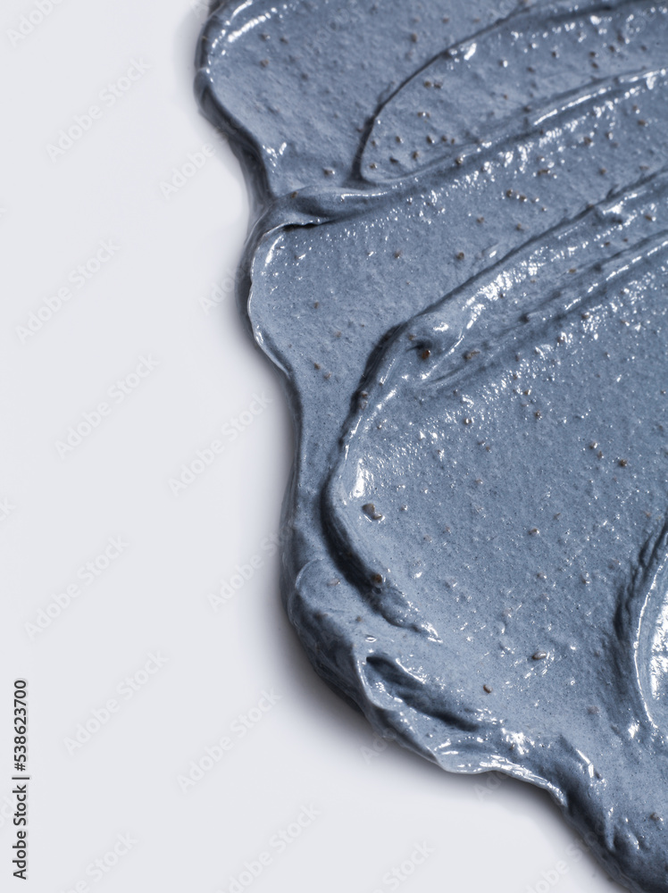 Charcoal texture swatches. Beauty and skin care textures on white ...