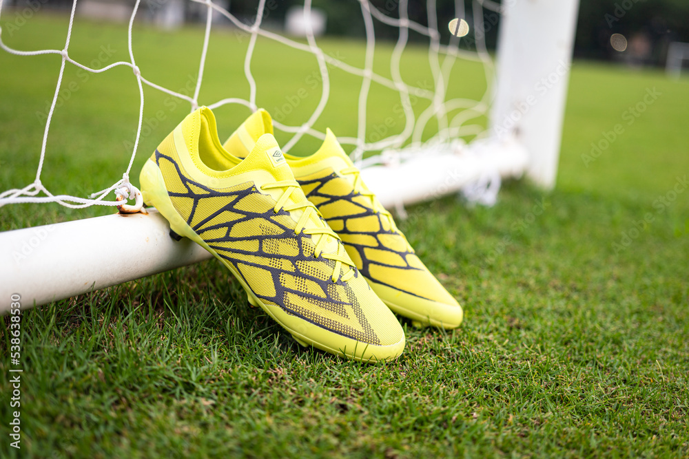 Thailand - October 2022 : Umbro is launch the new football boot model ...