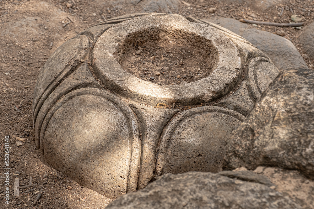 A beautiful archeological artifact excavated at the ancient Isreali ...
