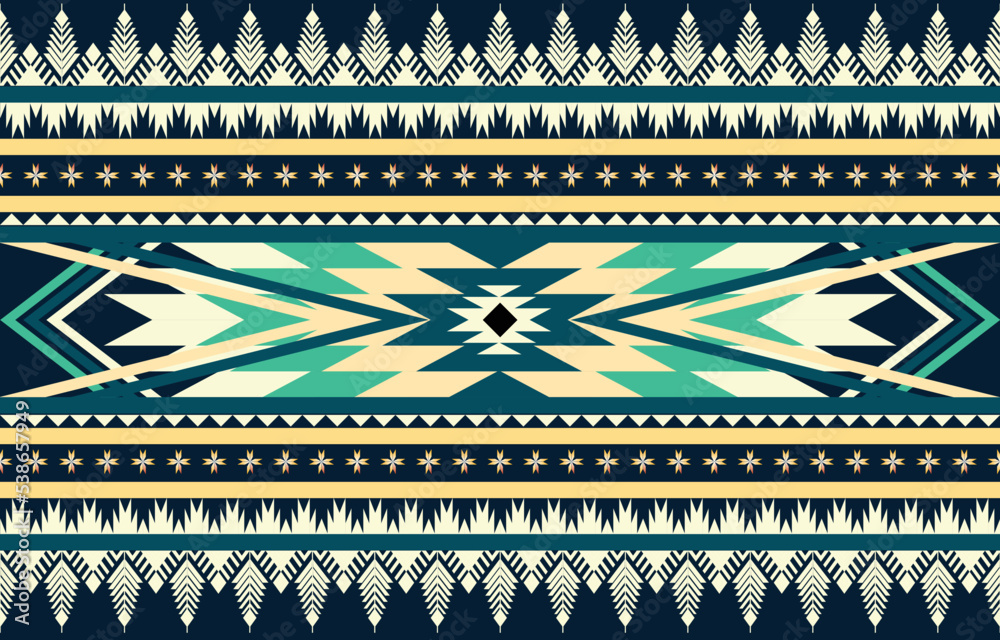 Ethnic geometric abstract seamless pattern design. Native American ...