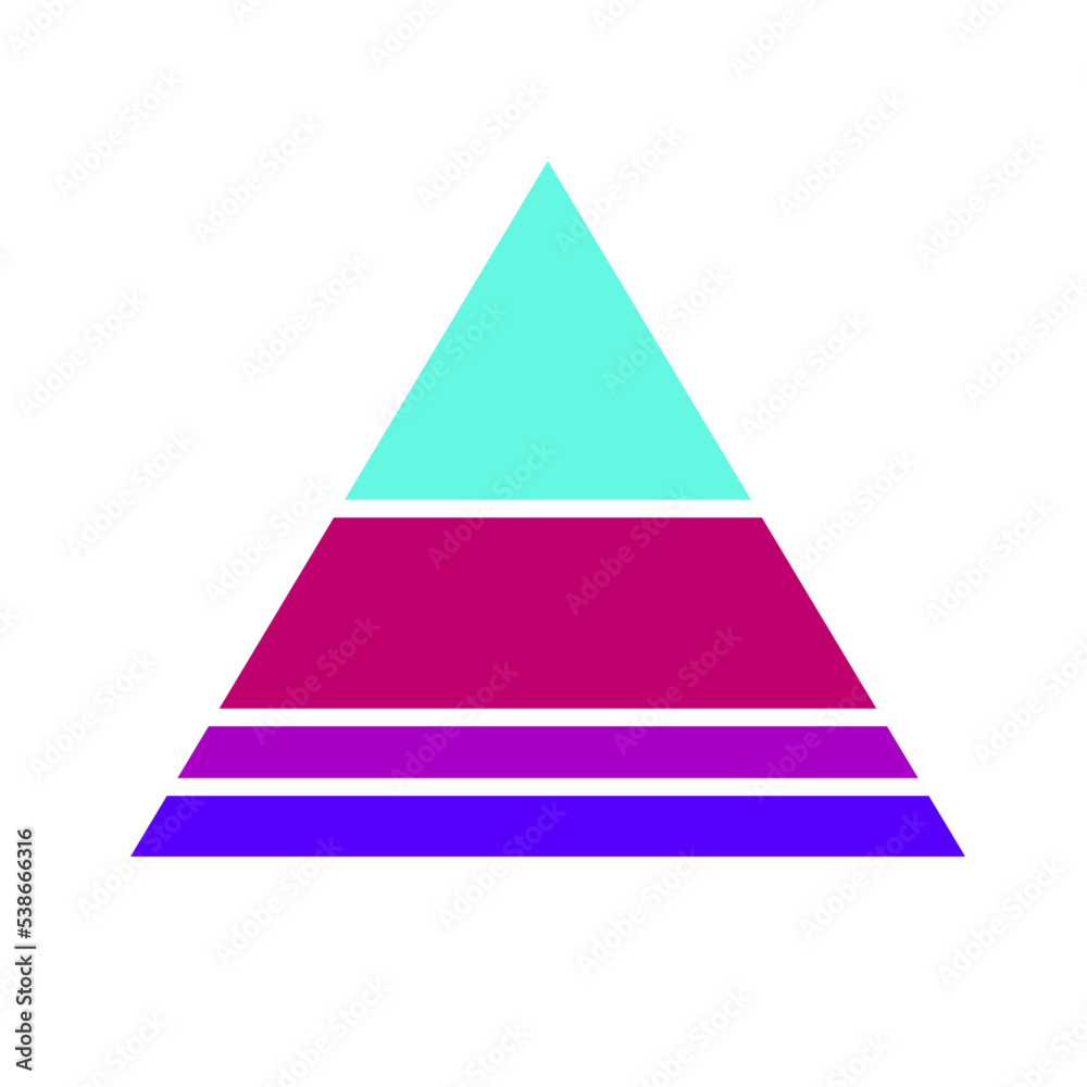 Infographic Diagram Triangle Icon Stock Vector | Adobe Stock
