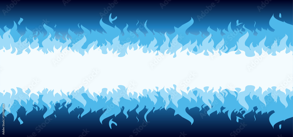 Cartoon blue gas burner flame icon or symbol. Blue fire ball pictogram ...