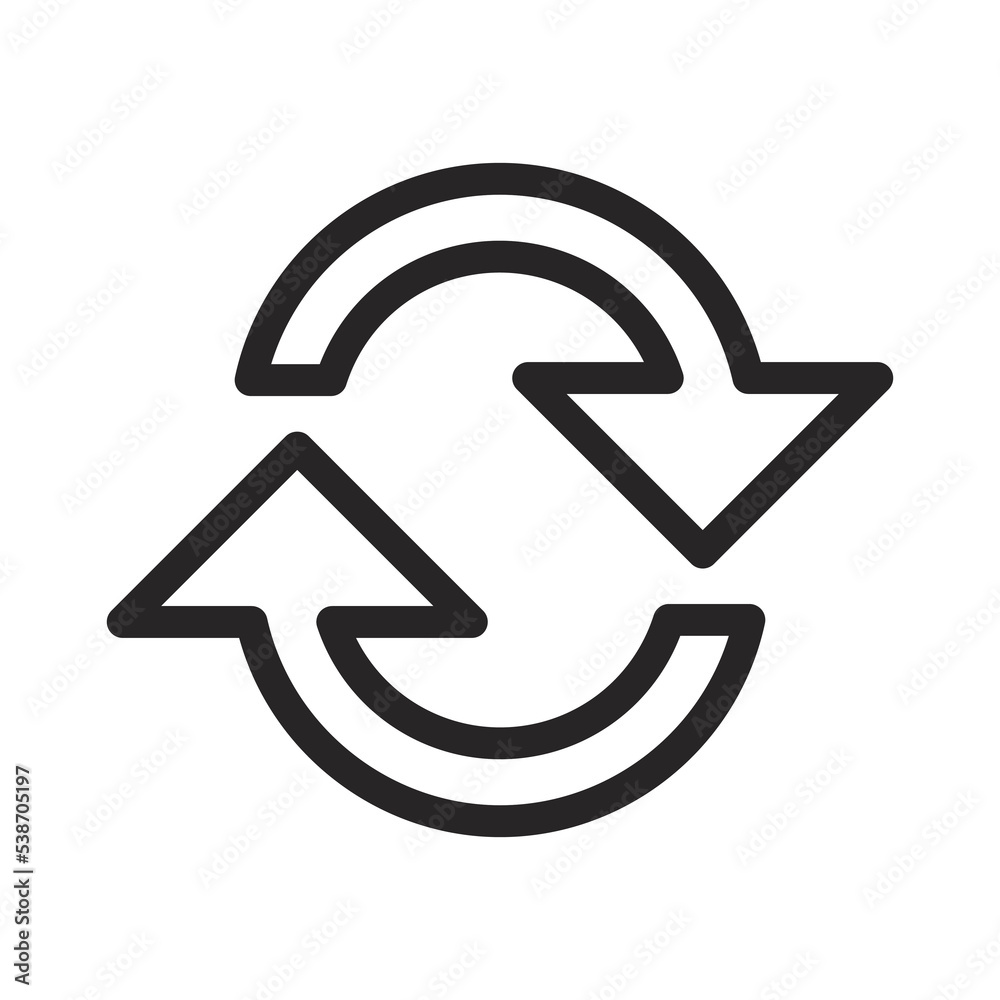 Sync icon, png transparent background Stock Illustration | Adobe Stock